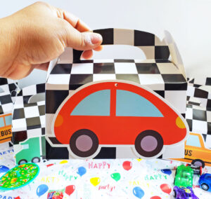 Easy DIY Race Car Party Favor Boxes - Little Eats & Things