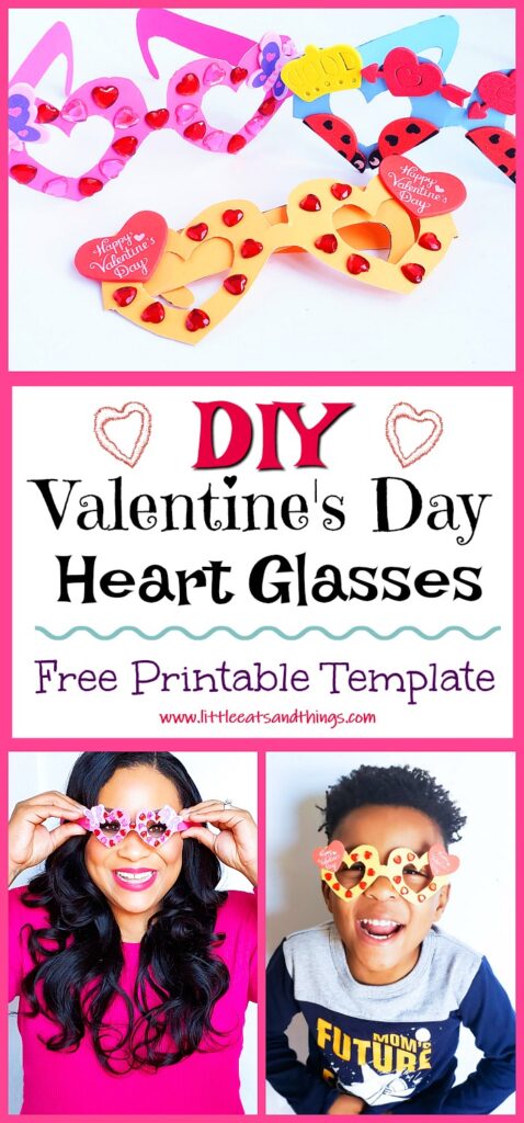 Cute Valentine’s Day Heart Glasses - Little Eats & Things